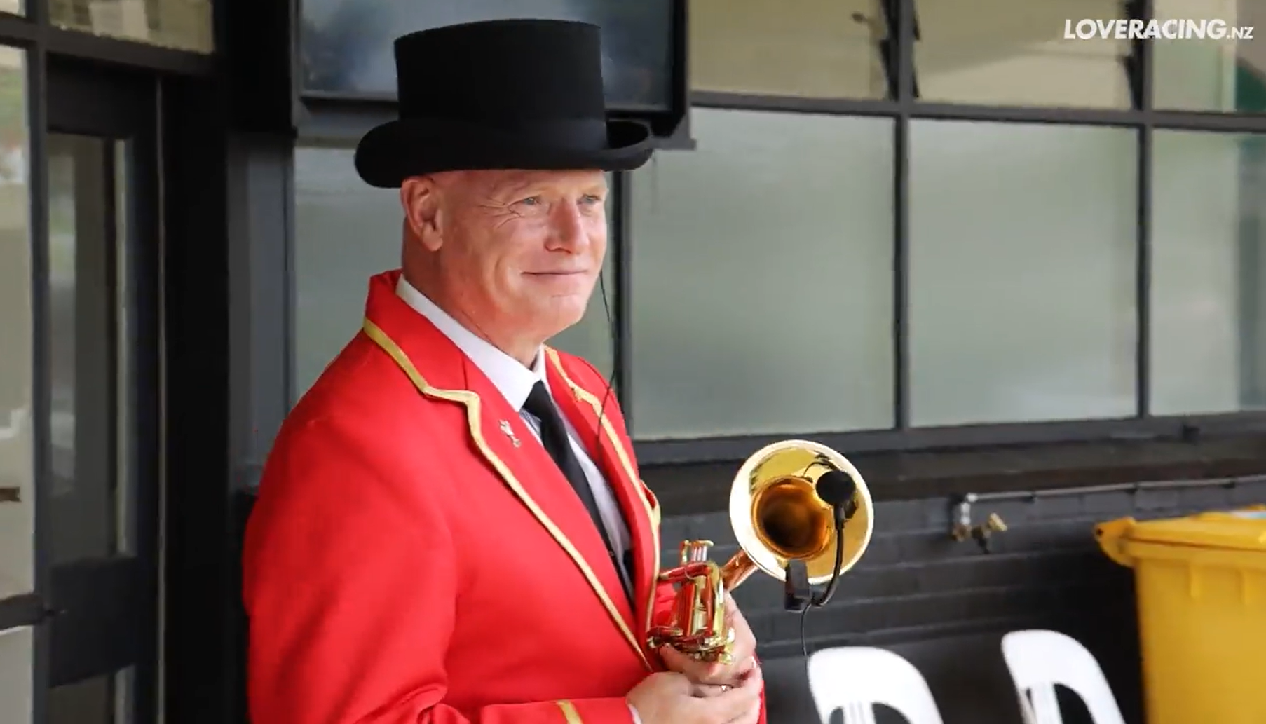 Ellerslie's resident Bugle player John 'The Trumpetguy' McGough